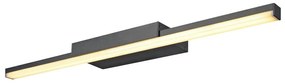 LA 1003506 GLENOS® 60 vnitřní LED svítidlo pro zrcadla černé CCT přepínač 3000/4000K - BIG WHITE (SLV)