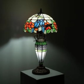 BRILAGI - Tiffany vitrážová stolní lampa JUNGLE 1xE27/60W/230V + 1xE14/40W