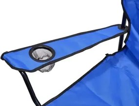 Cattara BARI modrá / Židle kempingová skládací / nosnost: 90 kg