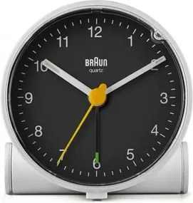 Braun BC01 bílá  černá / Klasický budík / 1x AA baterie