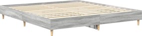Rám postele bez matrace Grey Sonoma 180x200cm kompozitní dřevo 3329026