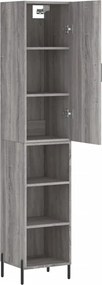 Skříň highboard šedá sonoma 34,5 x 34 x 180 cm kompozitní dřevo 3198991