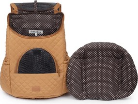 Muffin&Berry Cestovní batoh pro psy a kočky Caleb oranžově hnědá Velikost: S