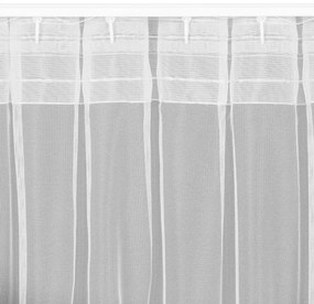 Bílá záclona na flex pásce TONIA 140x270 cm