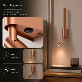 Brilagi -LED Nástěnné bodové svítidlo VIXON LED/3W/230V + LED/5W bronzová CRI 90