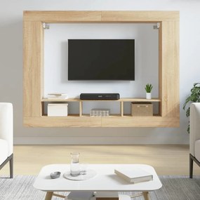 vidaXL TV skříňka 152 x 22 x 113 cm kompozitní dřevo [833724] Barva: Bílá