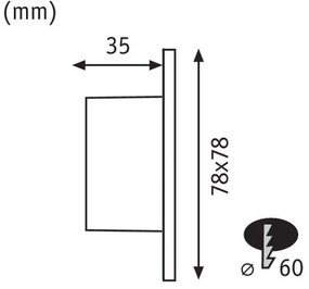 Paulmann 92922 - LED/1,7W Schodišťové svítidlo WAND 230V