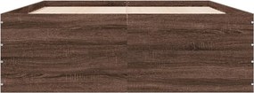 Rám postele hnědý dub 120 x 190 cm kompozitní dřevo 3280957