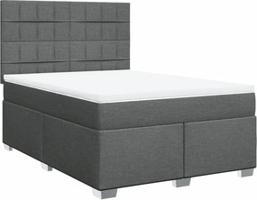 Box spring postel s matrací tmavě šedá 160x200 cm textil 3290540