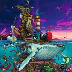 RAVENSBURGER Čtvercové puzzle Souostroví / 500 dílků / 47 x 47 cm