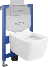 Mexen Stella sada WC pod omítku Fenix XS-U s WC mísou, bílý lesk - 6853368XX00
