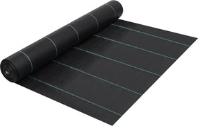 Mulčovací textilie proti plevelu a kořenům černá 2 x 5 m PP 313064