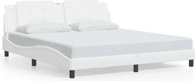 Rám postele s LED bez matrace Zadar bílý 180 x 200 cm 3214125