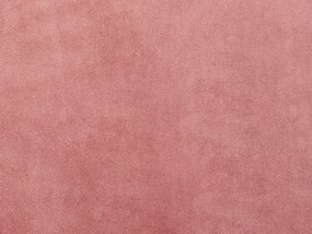 Sametové rohové křeslo růžové EVJA Beliani