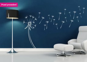 WALLVINIL Samolepky na zeď - Pampeliška Barva: Zlatá, Velikost: 100x40 cm, Pravá / Levá: LEVÁ (rostlina je nakloněna doleva)