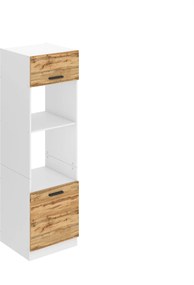 Vysoká kuchyňská skříňka Belini Premium Full Version pro vestavnou troubu 60 cm dub wotan  TOR SSP60/0/WT/DW/0/B1/PP