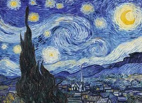 Trefl Dřevěné puzzle Art - Puzzle - Vincent van Gogh: Hvězdná noc / 20