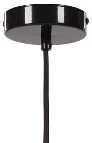 Černá závěsná stropní lampa ISKAR Beliani