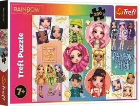 Trefl - Puzzle - Rainbow High: Přátelství / 200 dílků / 48 x 34 cm / v