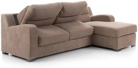 Pregio Italia sofa&relax Velké rozkládací sedačky SHERATON Provedení: 3 místná rozkládací+roh+1+ukonč. s úlož.boxem, Vzorník látek: tekno fibra 04 hazelnut