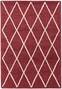 Červený  koberec Swans Diamond Berry Rozměry: 200x290 cm