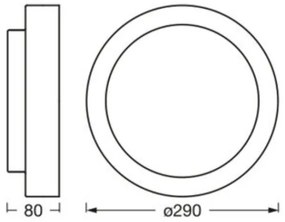 Osram - Stropní svítidlo ORBIS MADRID 2xE27/10W/230V pr. 29 cm bílá