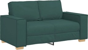 2dílná sedací souprava s poduškami tmavě zelená textil 3324696