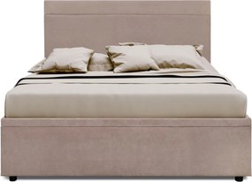 Postel Fro Pik 140x200 s roštem, úložným prostorem Mono 233, béž