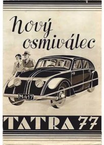 Cedule Tatra 77 - nový osmiválec