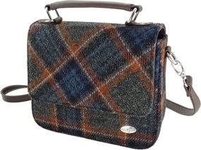 Kabelka Thurso Harris Tweed - Grey Rust Overcheck