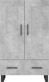 vidaXL Skříň highboard 69,5 x 31 x 115 cm kompozitní dřevo [830352] Barva: Černá