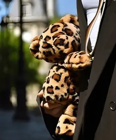 DOUDOU Plyšová taška přes rameno Leopard / 30 cm / od 2 let