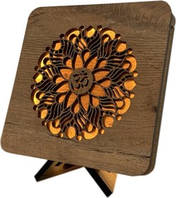 Li-Go "Mandala Aum" lampa 19x19 cm provedení povrchu: černá s patinou