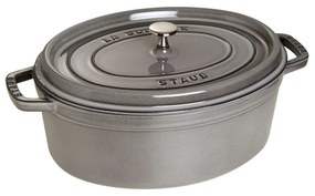 Staub Cocotte hrnec oválný 37 cm/8 l šedý, 1103718