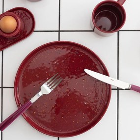 Vínový porcelánový talíř ø 25 cm Fika – ONA