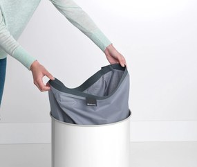 Brabantia Koš na prádlo 60L bílá korkové víko