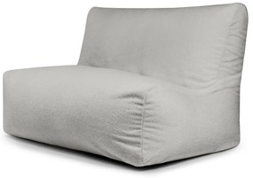 Světle šedý sedací vak z textilie bouclé Sofa Seat Lounge – SLOWDOWN