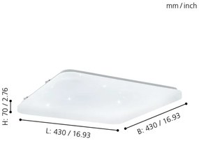 Eglo 97883 - LED Stropní svítidlo FRANIA-S LED/33,5W/230V