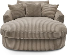 Taupe manšestrové křeslo Belem – Bobochic Paris