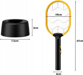 Verk Group Elektrický lapač komárů, much, hmyzu a můr – usb uv lampy – raketa – 2 režimy
