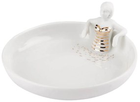 räder Dekorativní porcelánový talířek Pool, bílá barva, porcelán