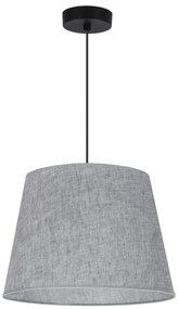 Závěsné svítidlo Jen, 1x šedé textilní stínítko, (fi 38 cm), b