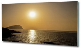 Wallmuralia Foto-obraz fotografie na skle Západ slunce moře 100x50