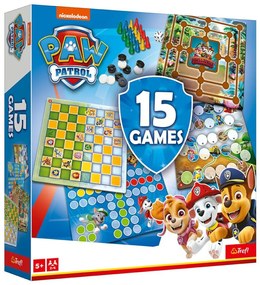 Sada 15 her Tlapková patrola/Paw Patrol společenká hra v krabici 24,5x24,5x6cm