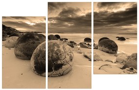 Obraz na plátně - Balvany na pláži... 107FC (150x100 cm)