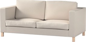 Potah na pohovku IKEA  Karlanda rozkládací, krátký barva šedá látka pletený vzor