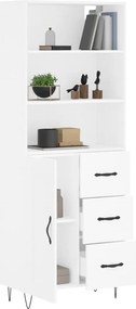 Skříň highboard bílá 69,5 x 34 x 180 cm kompozitní dřevo 3190013