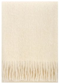 Mohérová deka Saaga Uni 130x170, bílá
