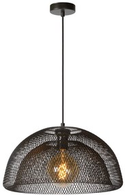 LUCIDE Závěsné svítidlo MESH Black, průměr 46cm