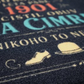 Mercury Flooring, Rohožka Jára Cimrman 40x60 cm, 40x60, černá